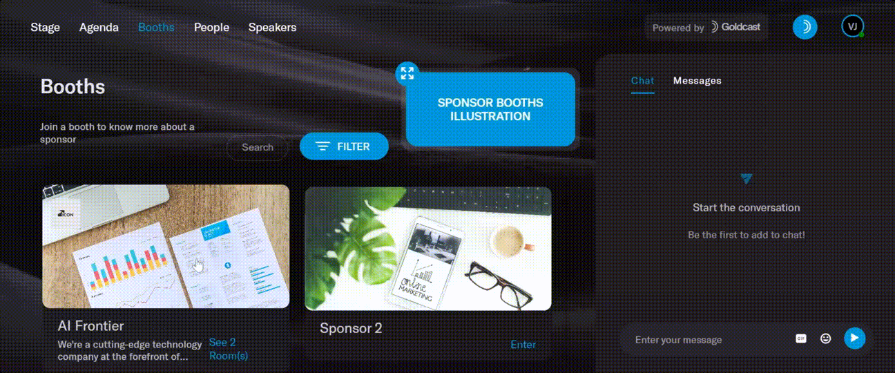 Creating Booths - Instructions for Sponsors – Goldcast