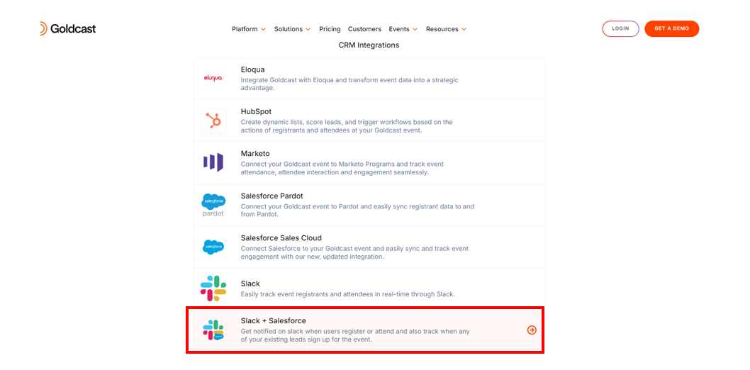 Configuring Slack + Salesforce Integration – Goldcast