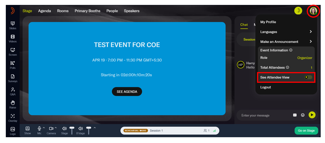 How To View Your Event as an Attendee – Goldcast