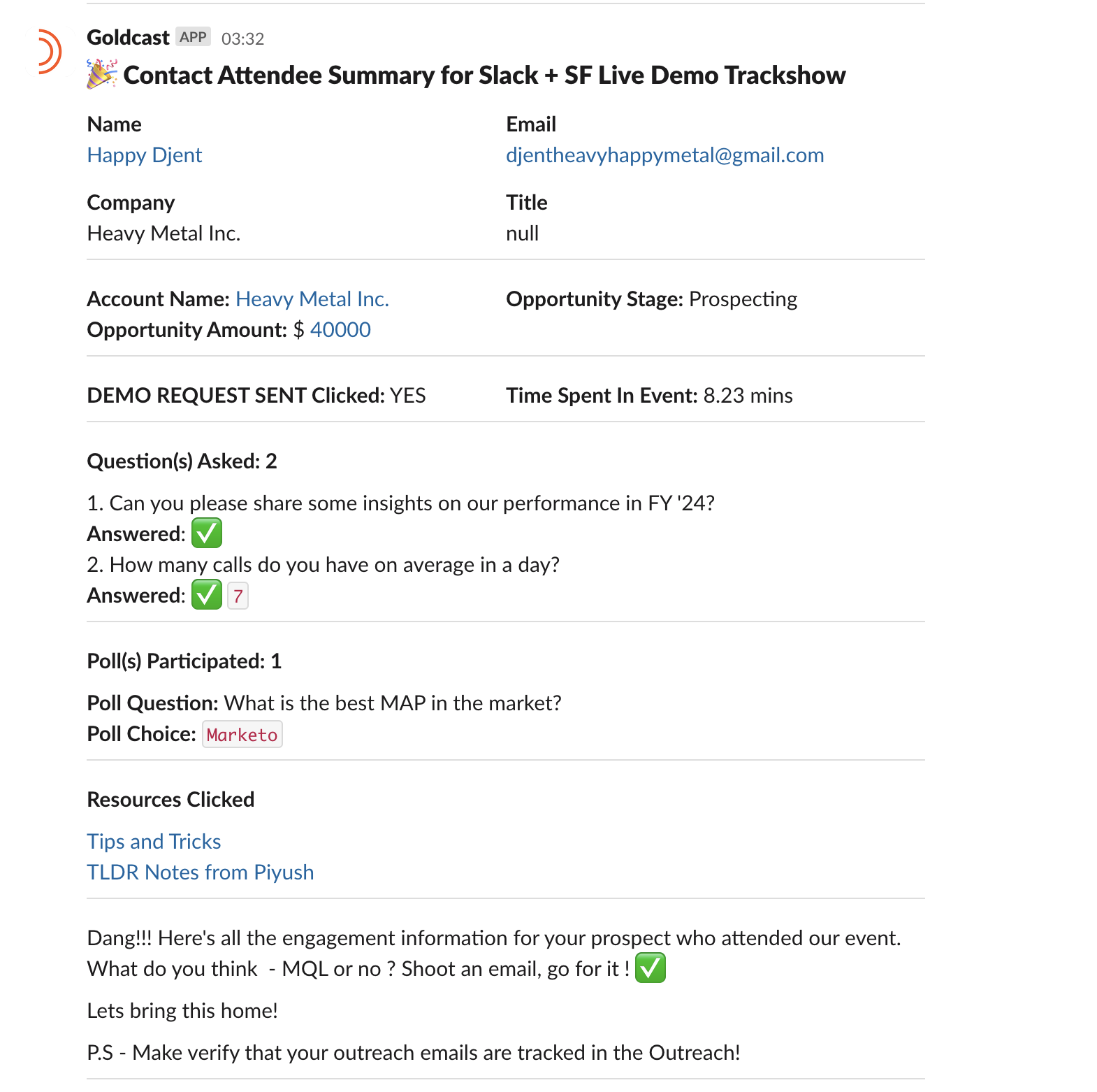 Slack + Salesforce Notifications Examples & FAQs – Goldcast