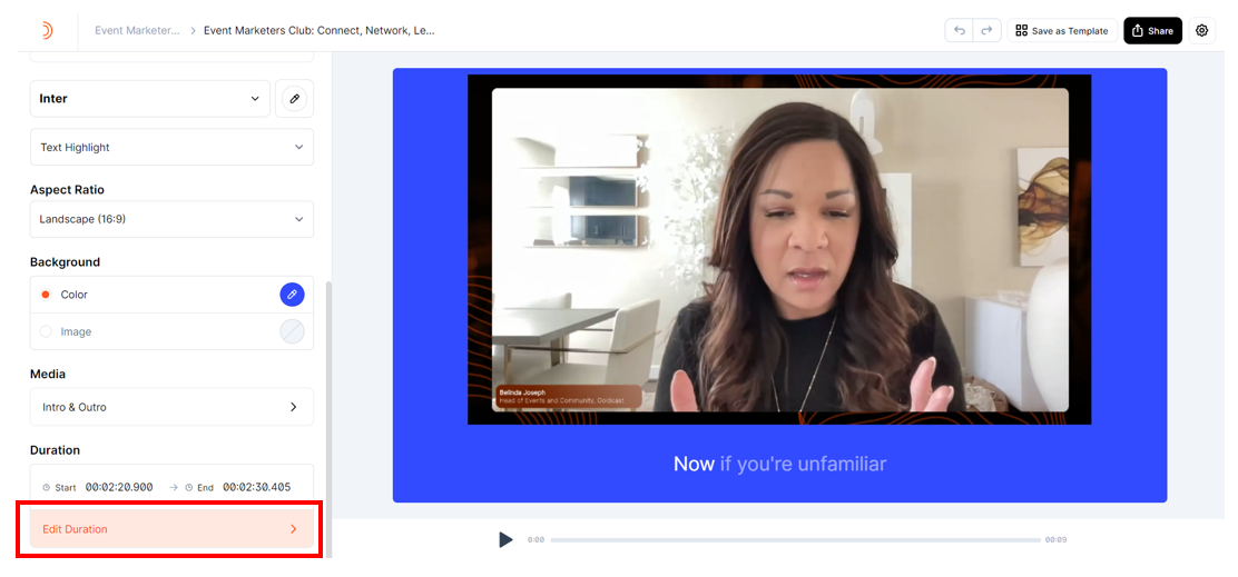 Content Lab: Trim or Extend Video Clips – Goldcast